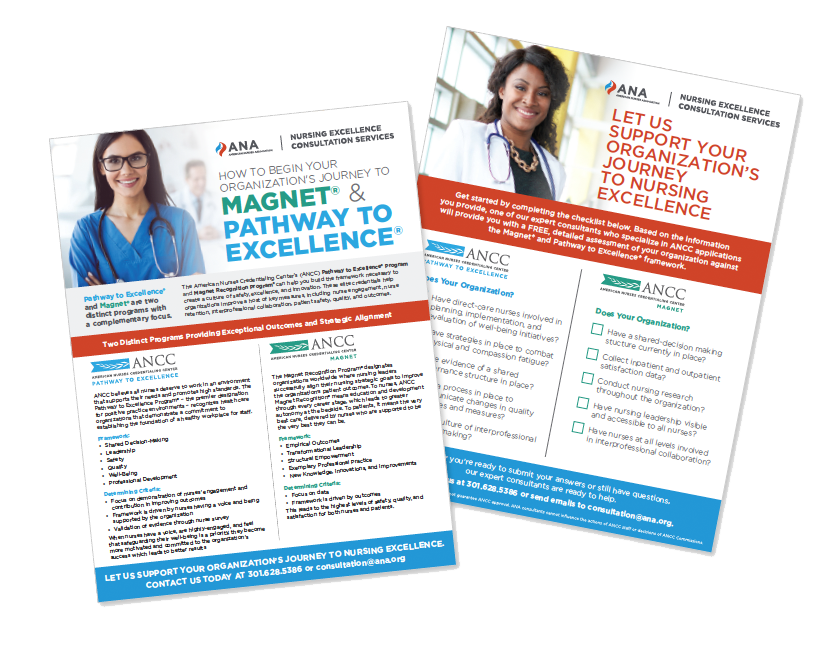 GET SUPPORT FOR YOUR ORGANIZATION'S JOURNEY TO ANCC CREDENTIALING